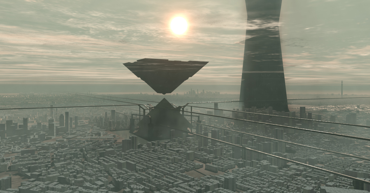 Sci-fi futuristic mega city 3D model | CGTrader