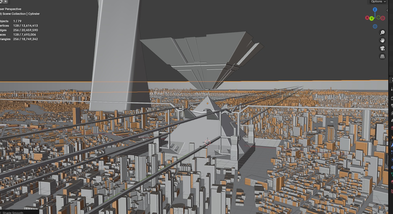 Sci-fi futuristic mega city 3D model | CGTrader