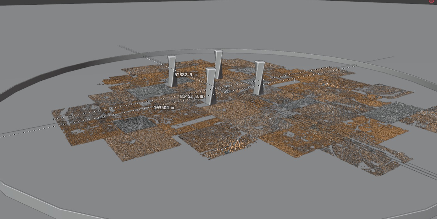 Sci-fi futuristic mega city 3D model | CGTrader