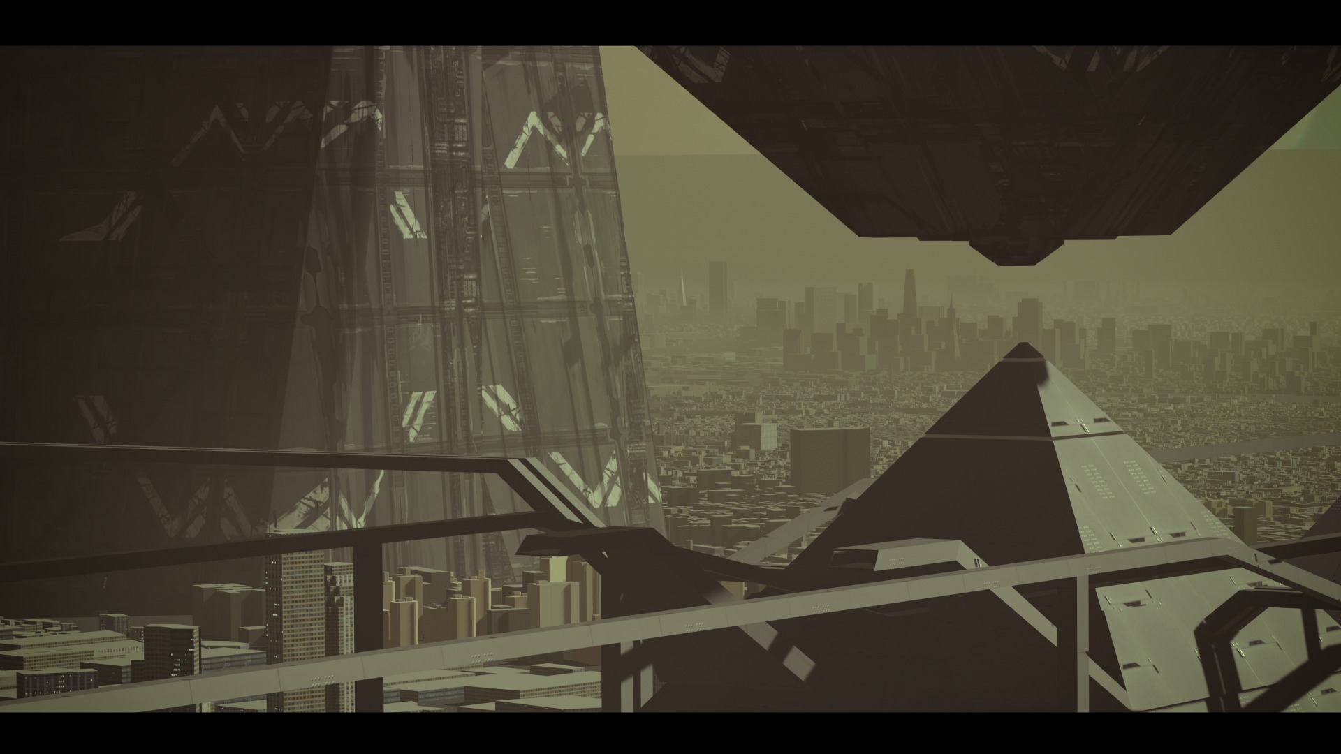 Sci-fi futuristic mega city 3D model | CGTrader