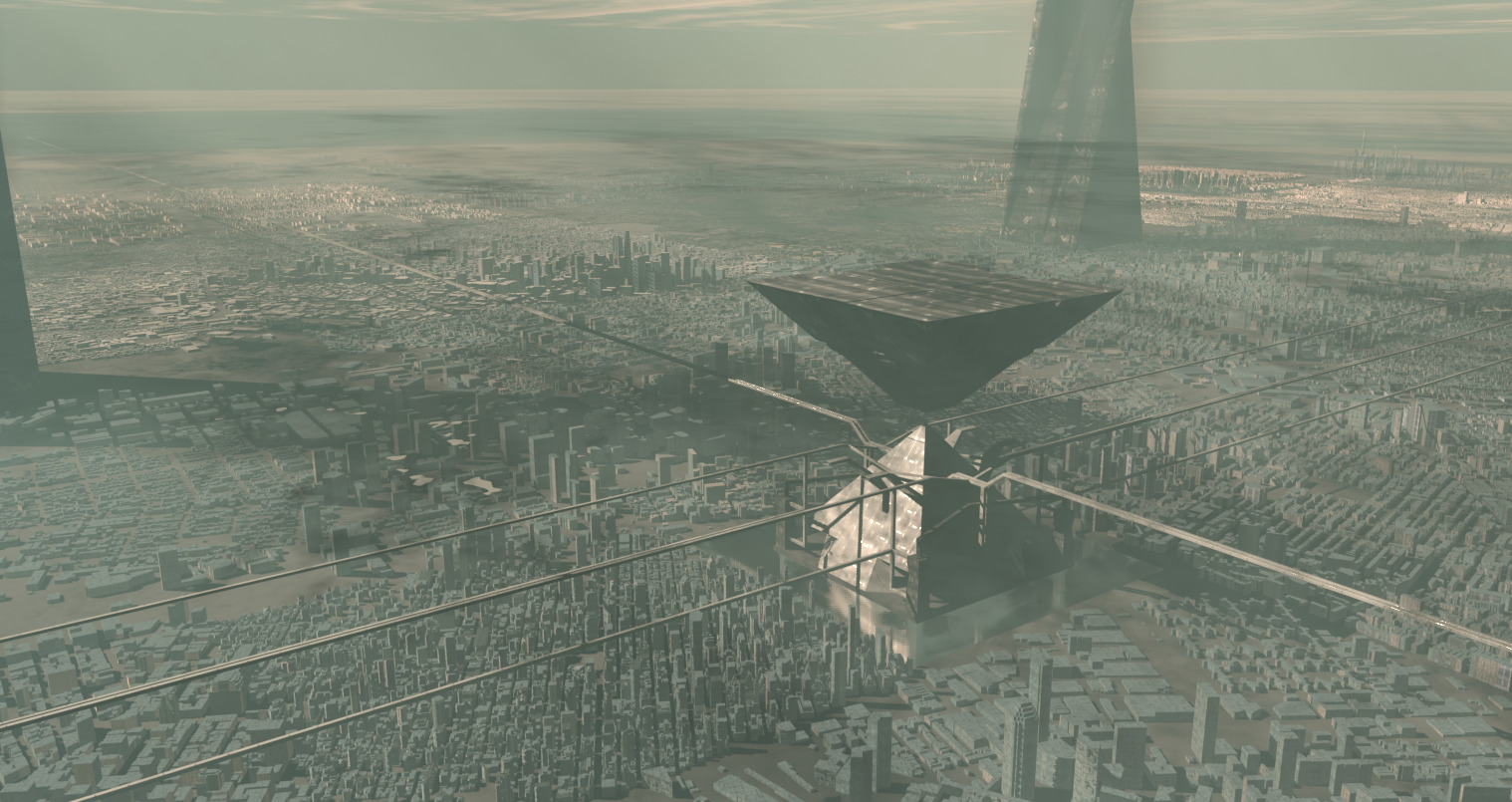 Sci-fi futuristic mega city 3D model | CGTrader
