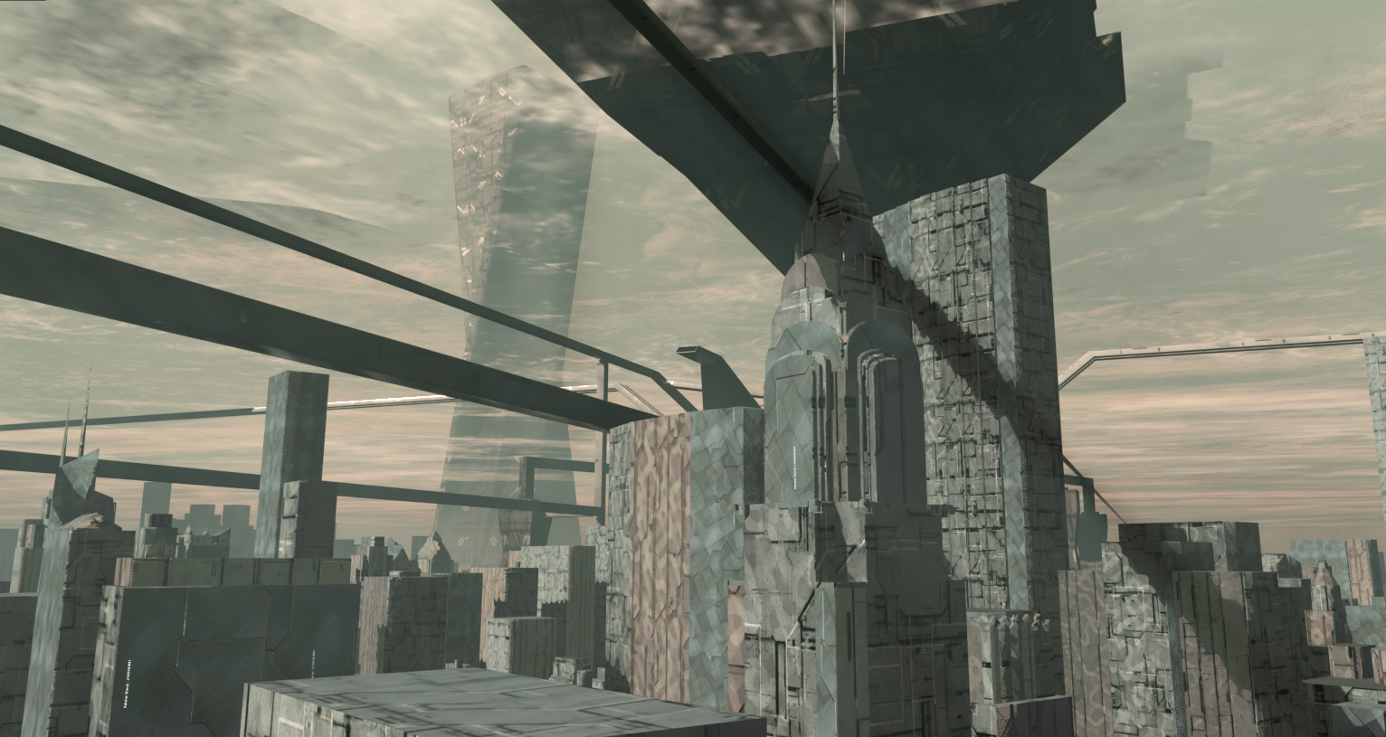Sci-fi futuristic mega city 3D model | CGTrader