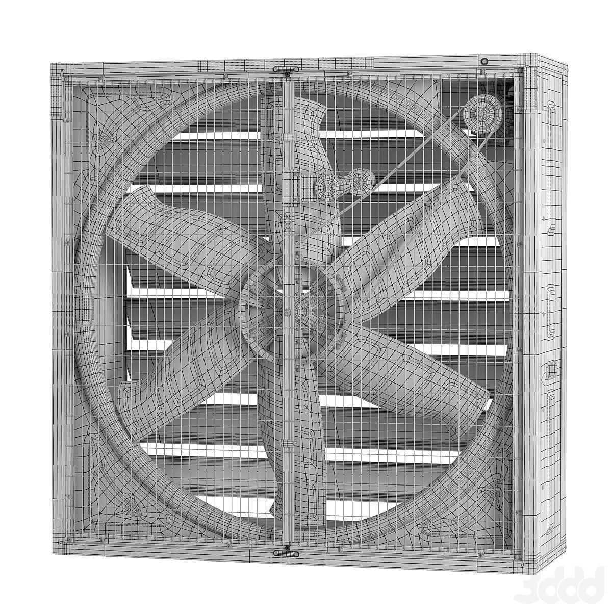 Industrial Propeller Exhaust Fan 3D model | CGTrader