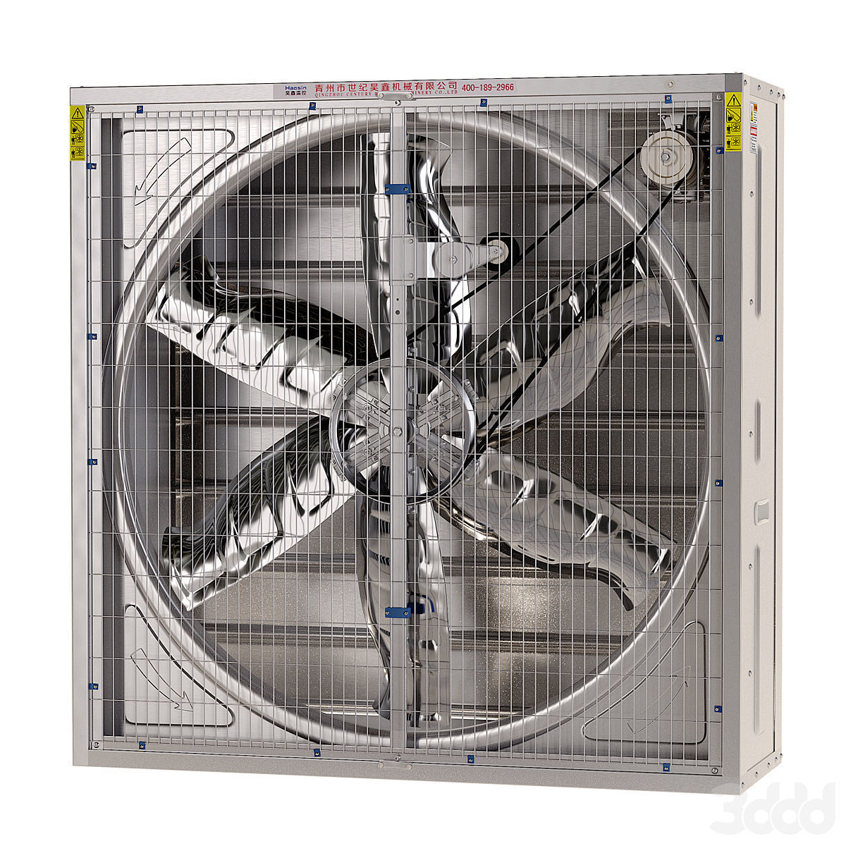 Industrial Propeller Exhaust Fan 3D model | CGTrader
