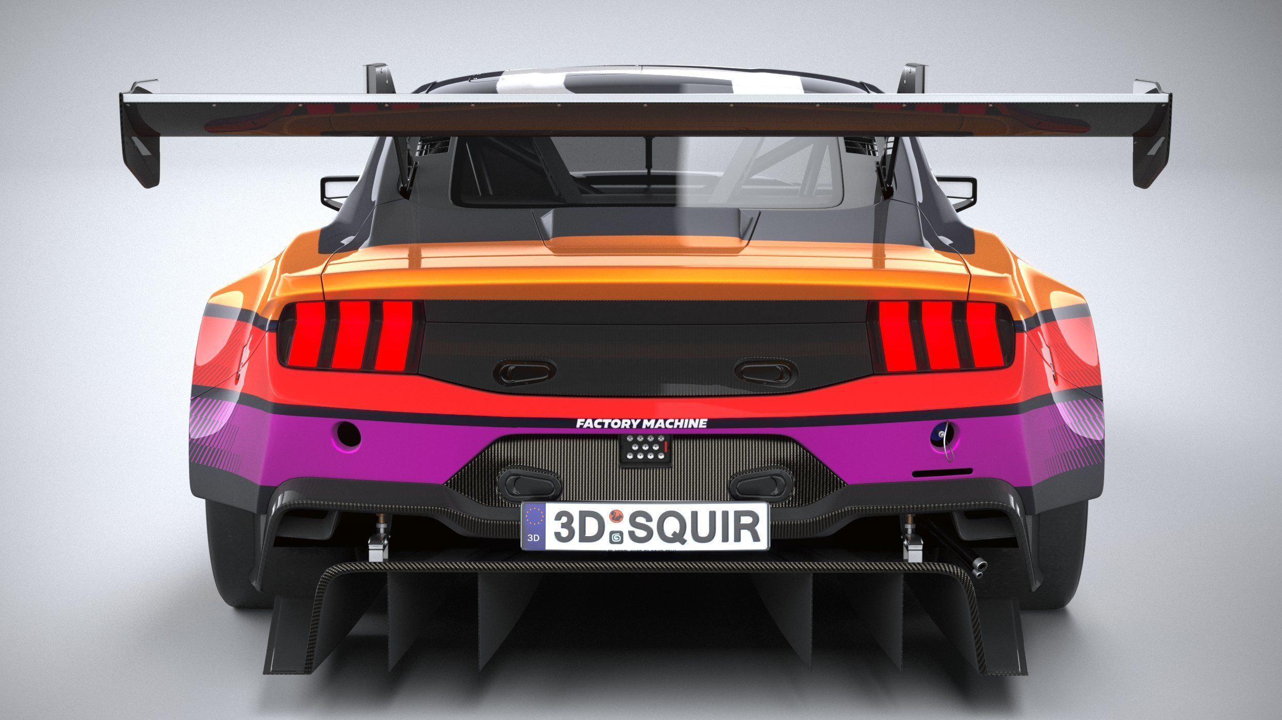 Mustang GT3 Racecar 2024 3D model | CGTrader