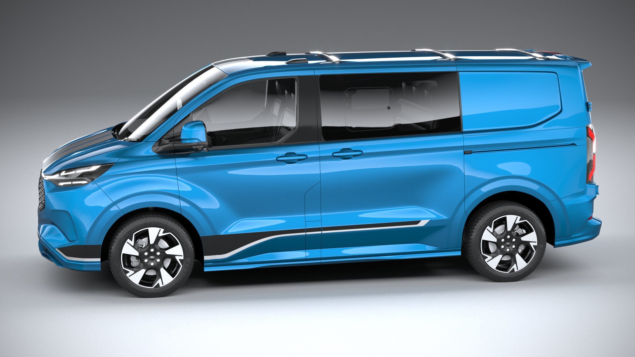 Transit Custom Sport 2024 3D model | CGTrader