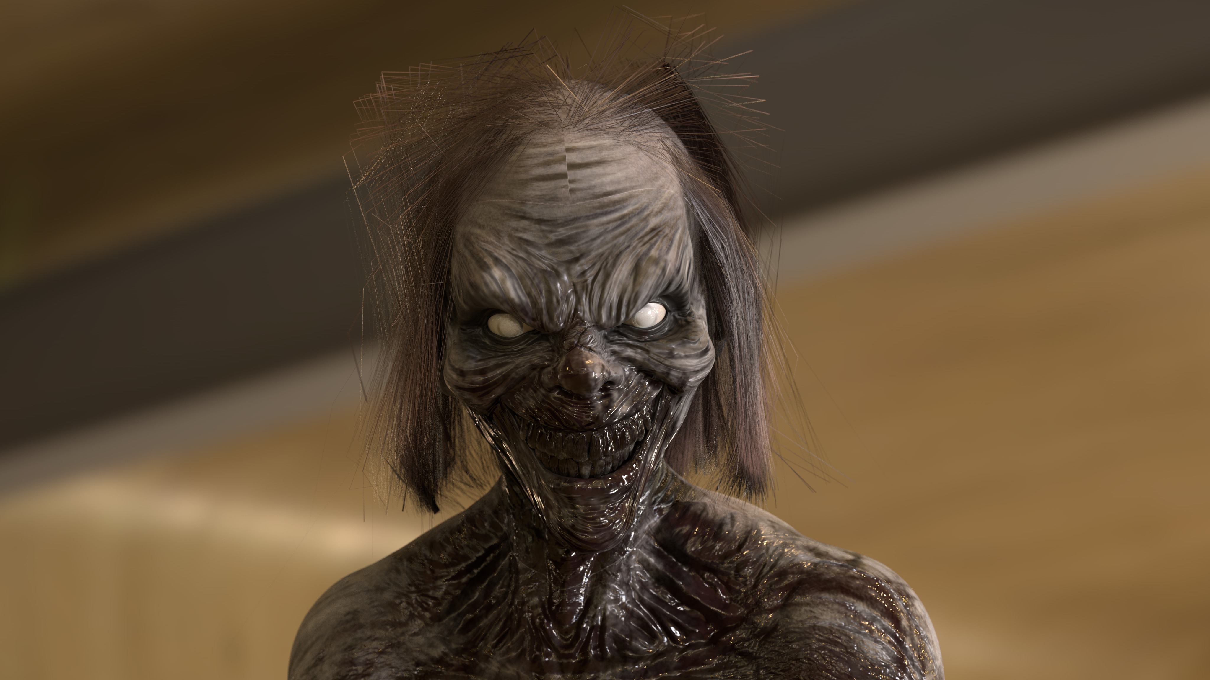 3D model CREEPY GHOST VR / AR / low-poly | CGTrader