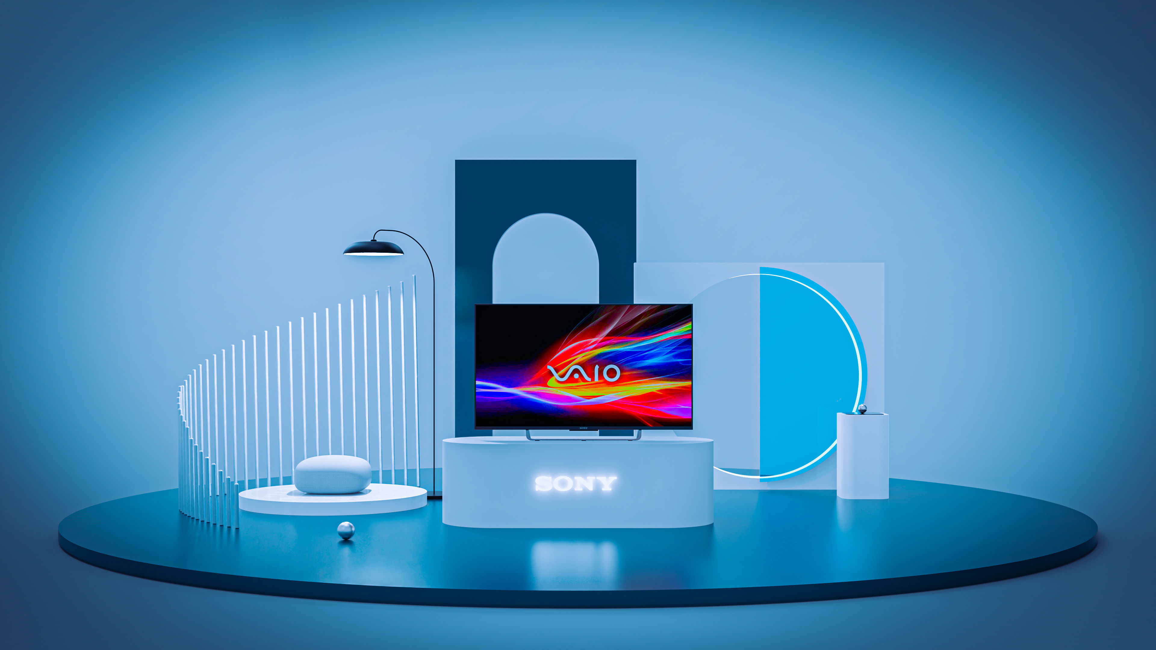 SONY Booth free 3D model | CGTrader