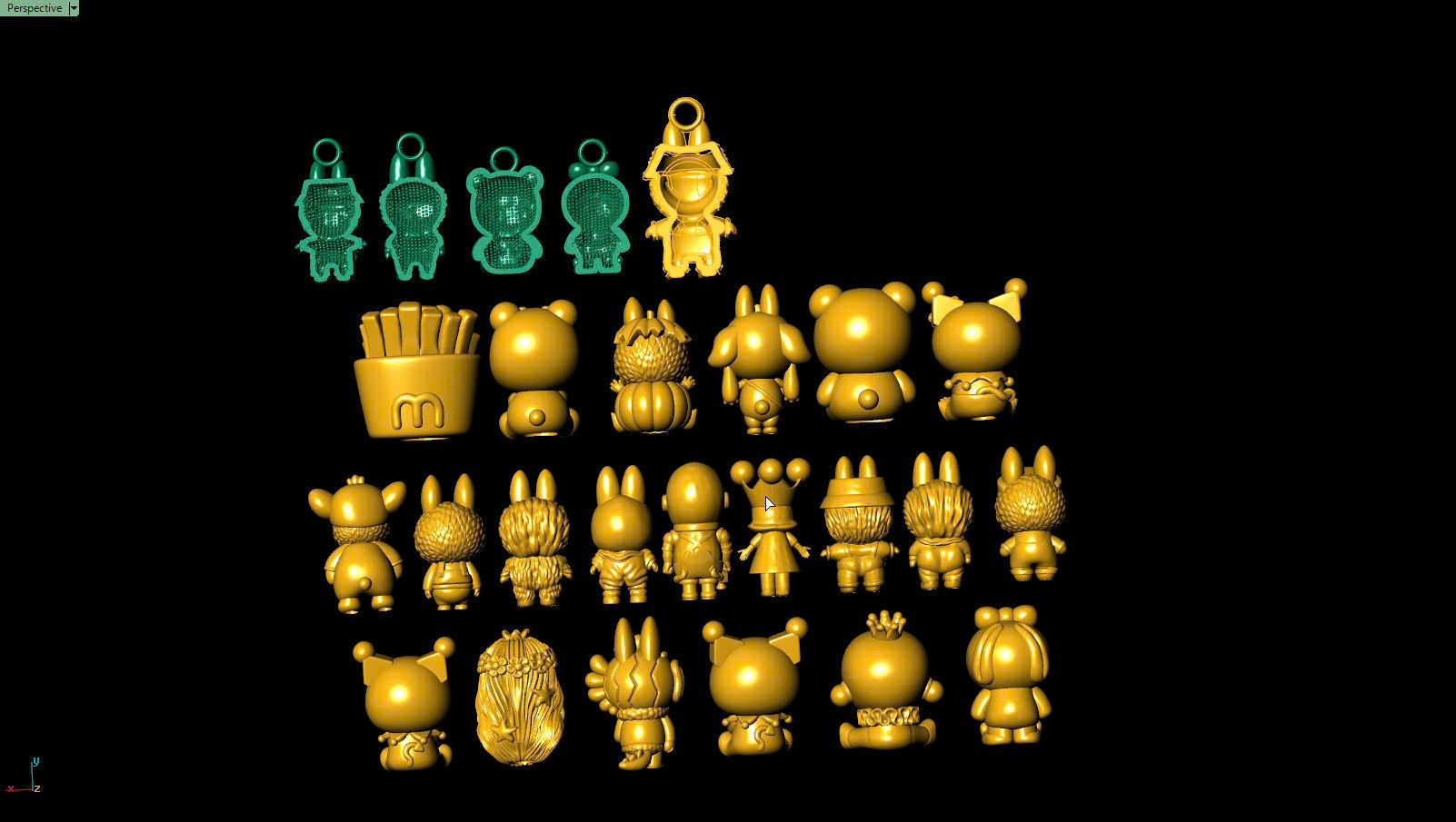 Combo Labubu Toy labubu 3D model 3D printable | CGTrader