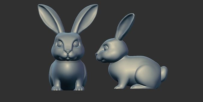 cartoon stylized Rabbit 3d printable model 3D model 3D printable | CGTrader