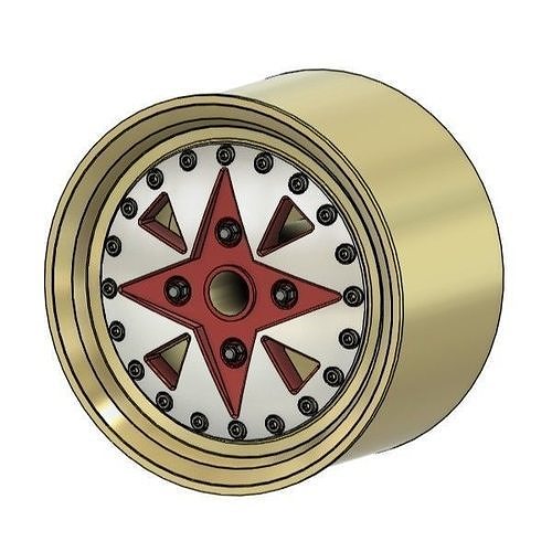 MINI CLASSIC RIVERSIDE PEGASUS RIMS FOR DIECAST 64 SCALE 3D model 3D ...