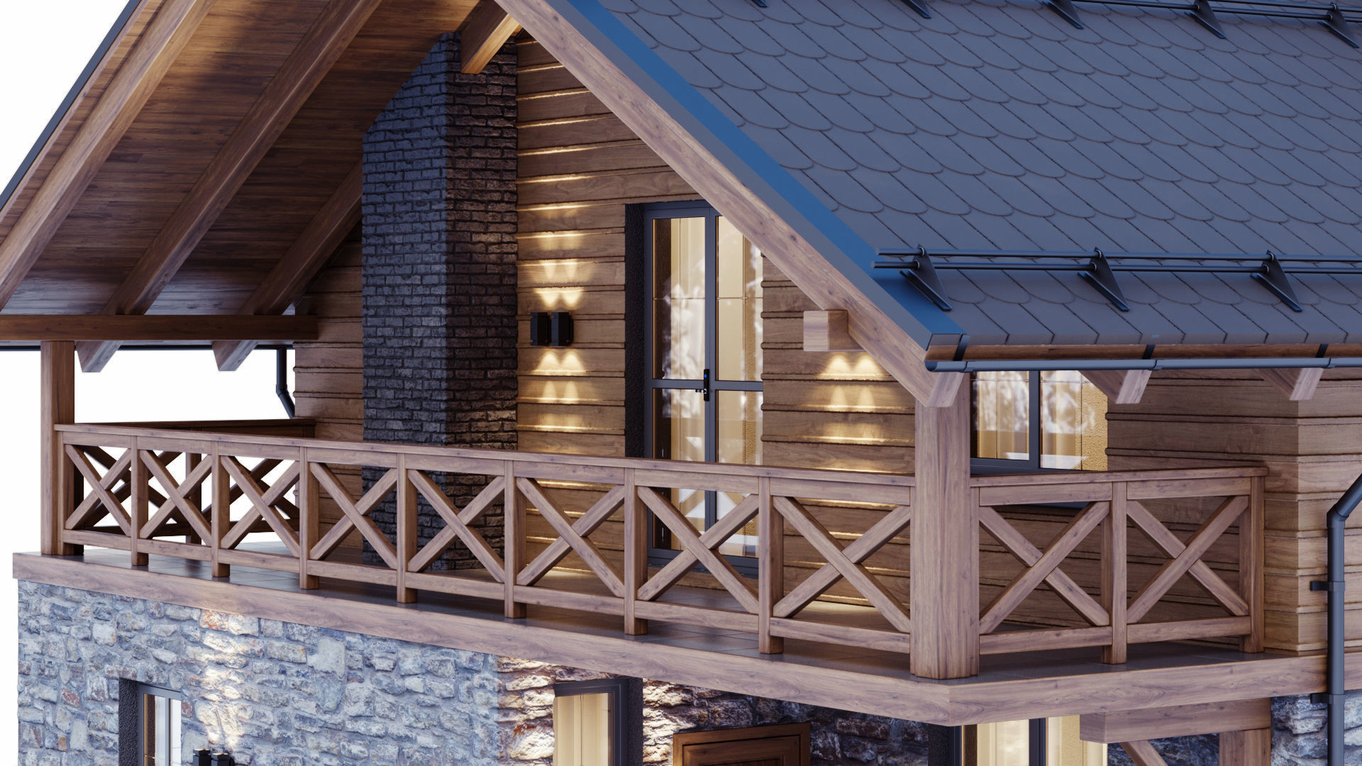 Chalet Style House 3D model | CGTrader