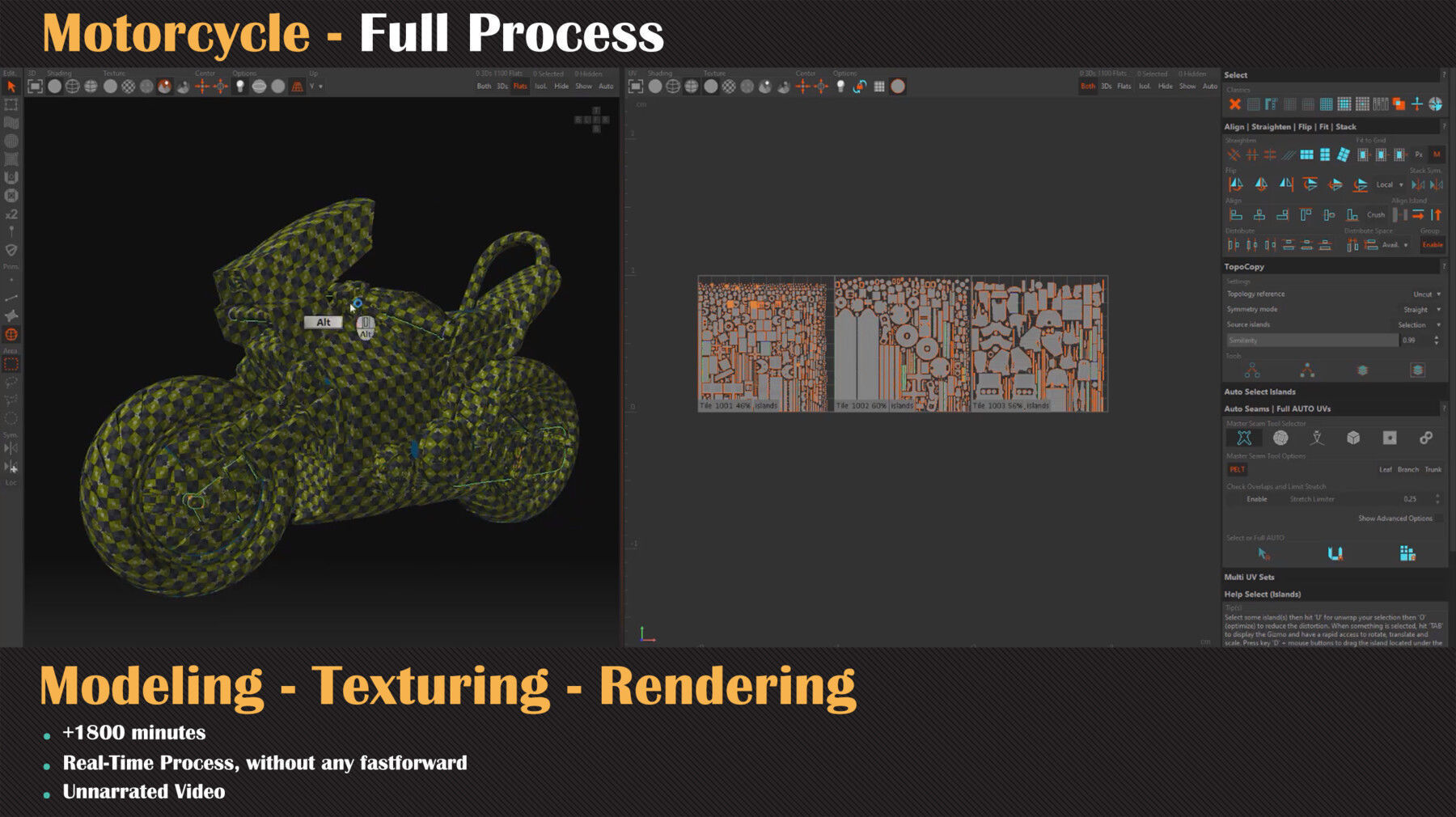 Motorcycle Tutorial Full process 3D model | CGTrader