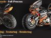 Motorcycle Tutorial Full process 3D model | CGTrader