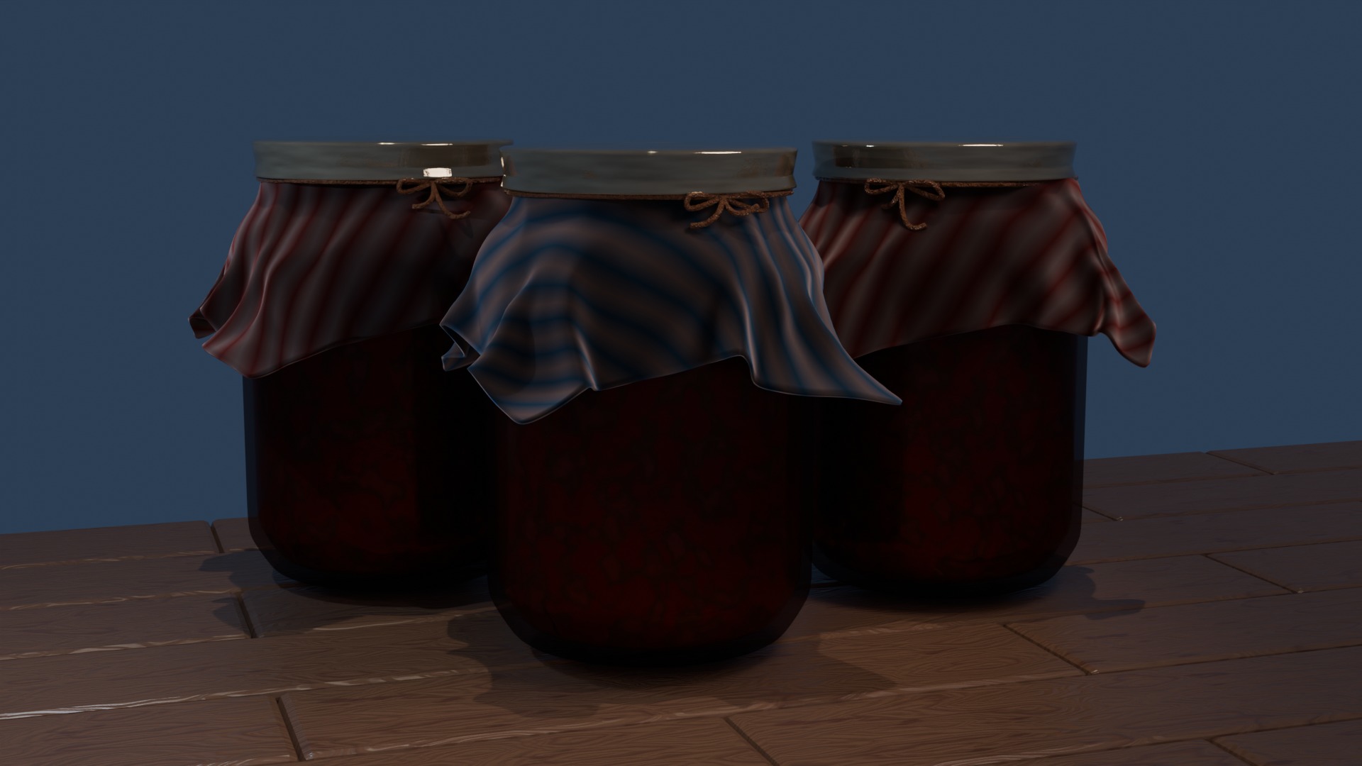 Jam jars free 3D model animated | CGTrader