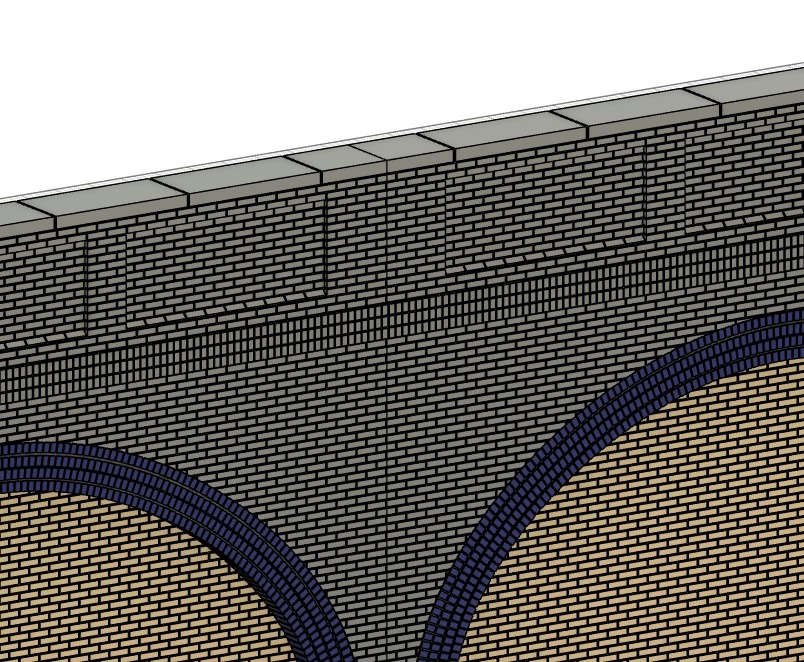 Model Railway Retaining Walls with Arches Modular Design 3D model 3D ...