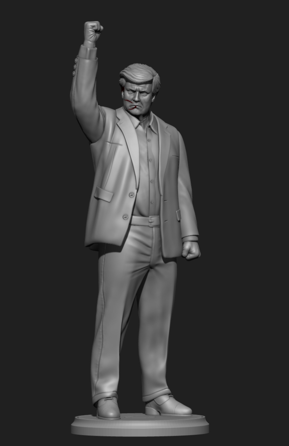 Donald trump Fight Figure 3D model 3D printable | CGTrader