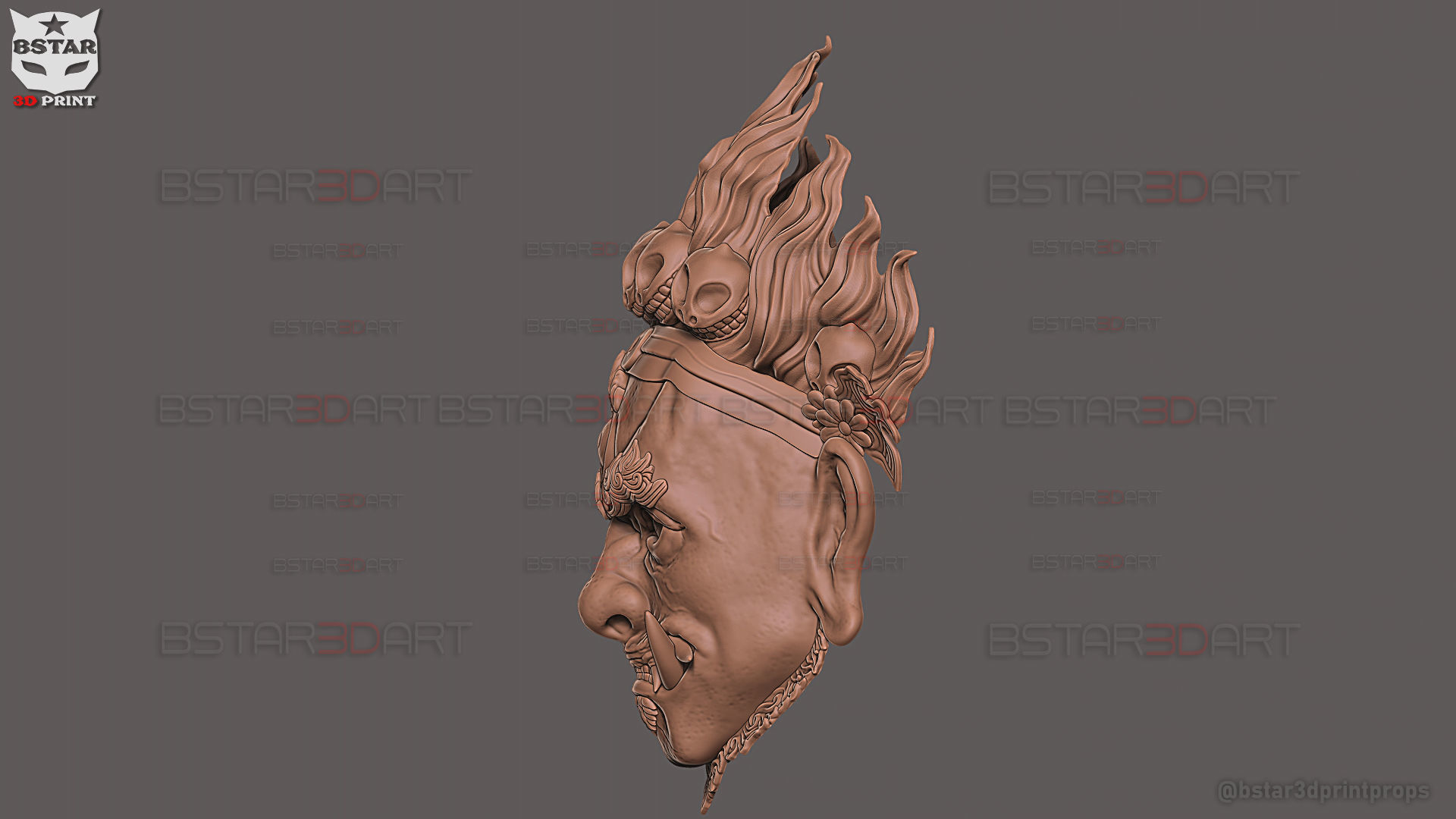 Folk Opera Mask - Black Myth - Wukong Armor Accessories 3D model 3D ...