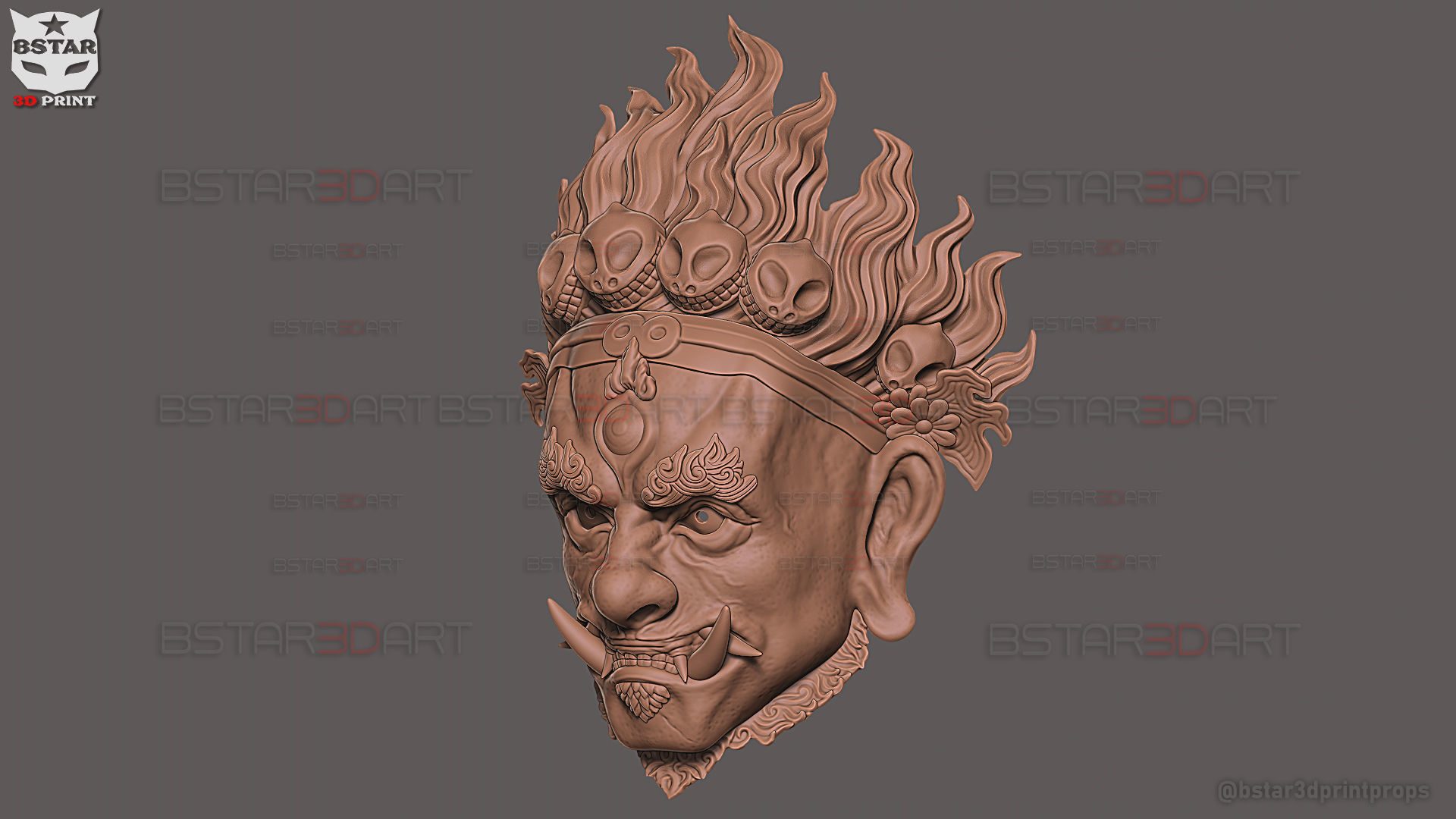 Folk Opera Mask - Black Myth - Wukong Armor Accessories 3D model 3D ...