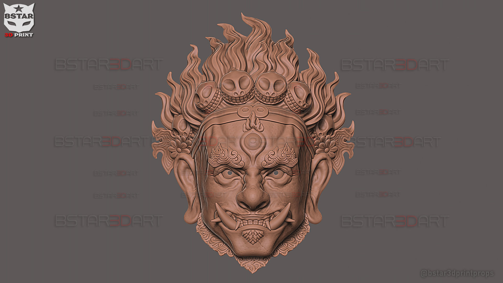 Folk Opera Mask - Black Myth - Wukong Armor Accessories 3D model 3D ...