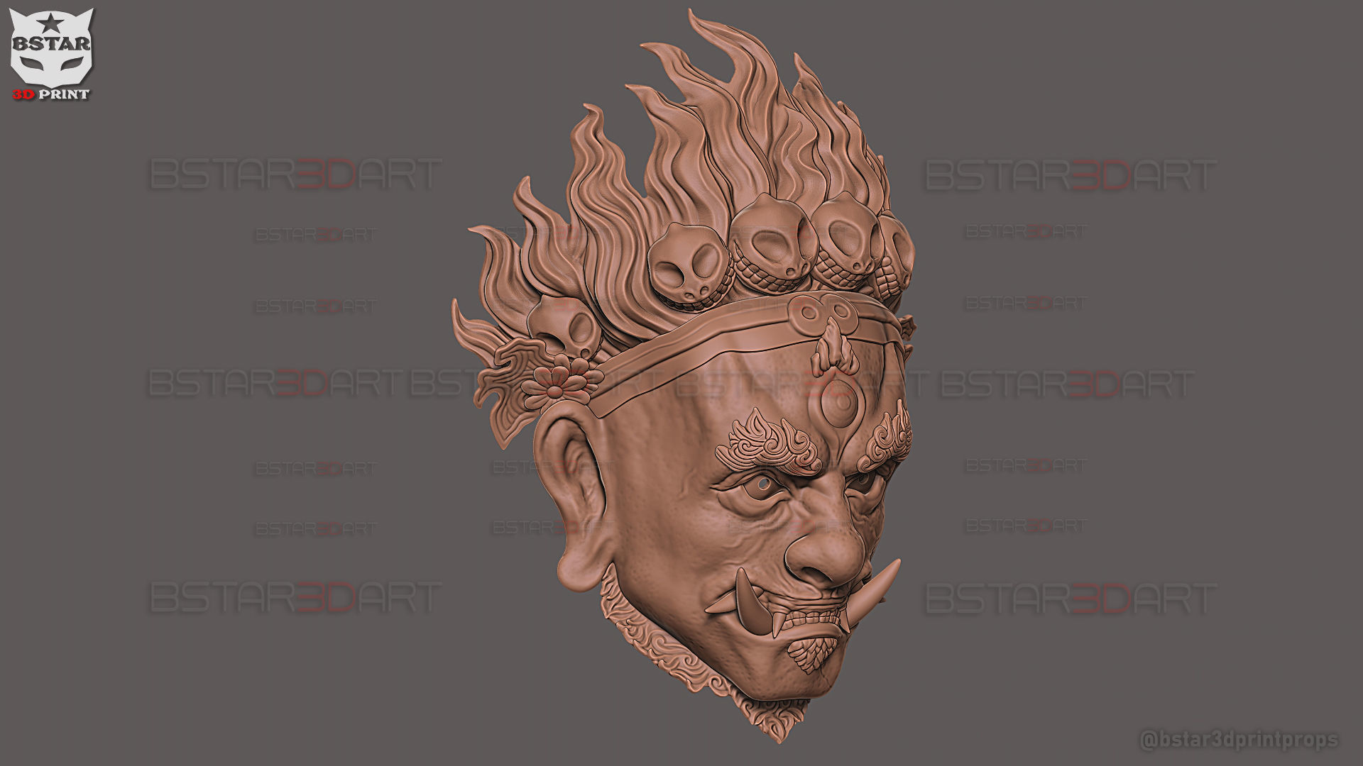 Folk Opera Mask - Black Myth - Wukong Armor Accessories 3D model 3D ...