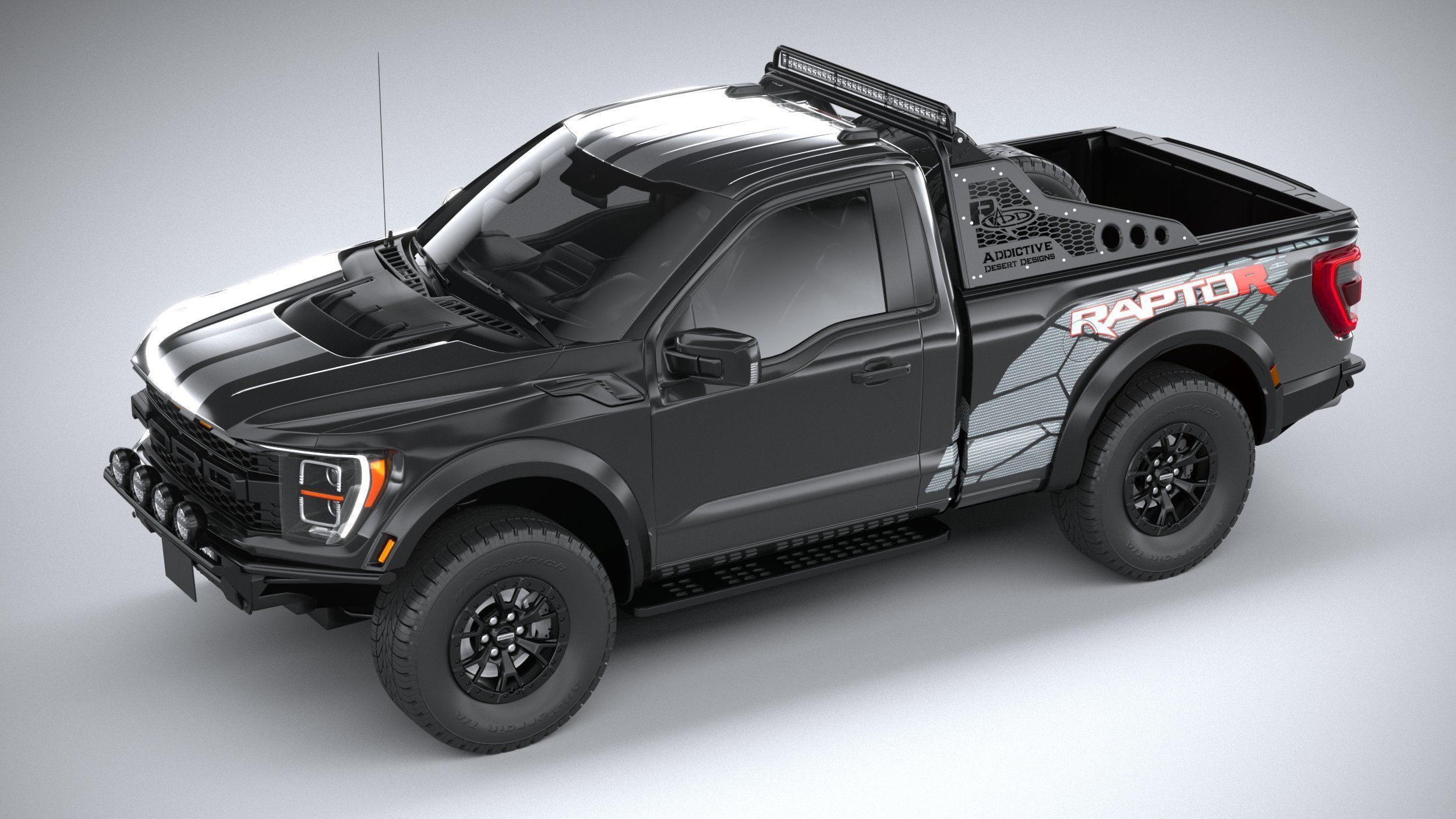 F150 Raptor R 2023 short 3D model | CGTrader