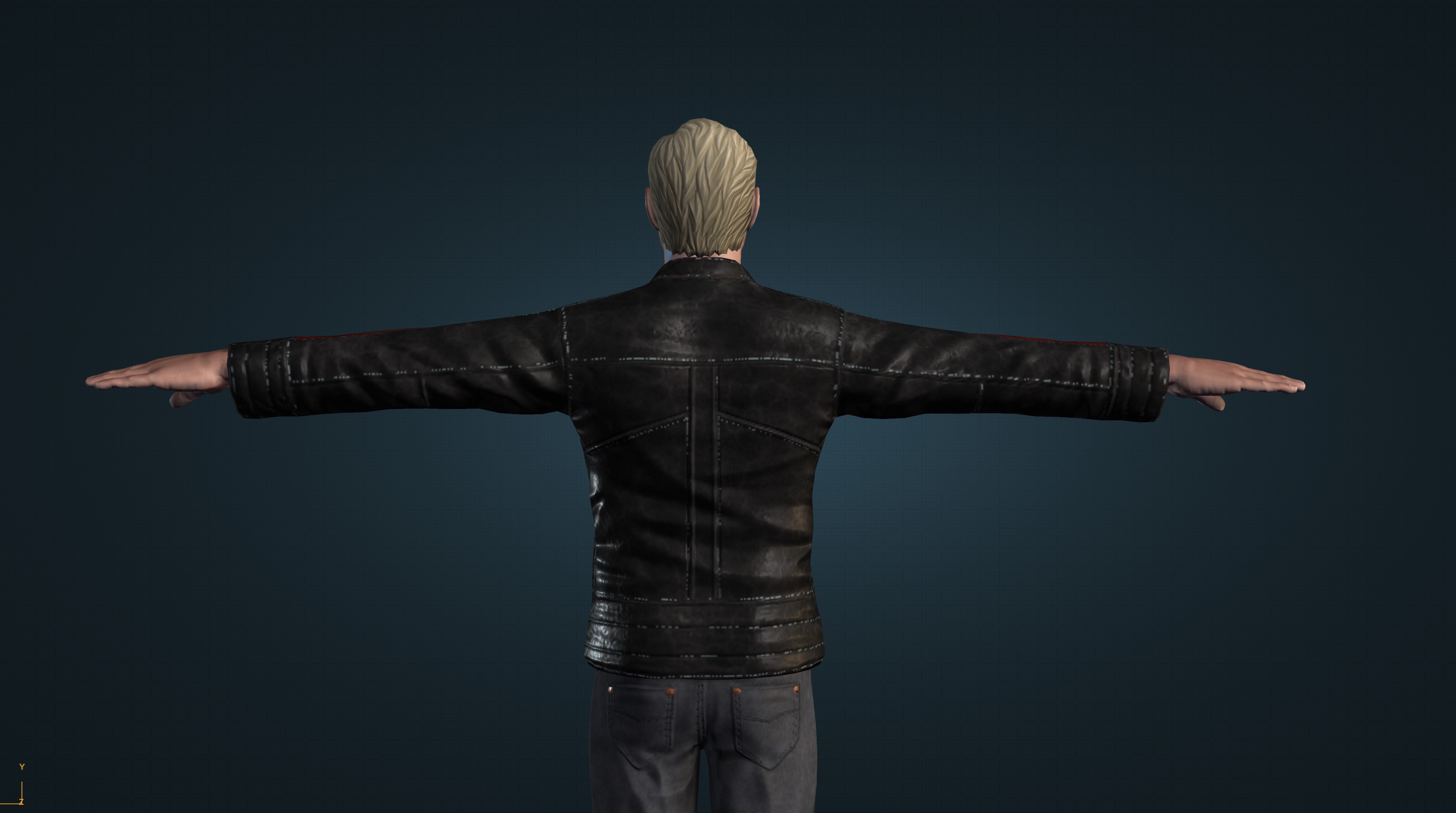 Man Body Leather Jacket 3d Model free VR / AR / low-poly 3D model ...