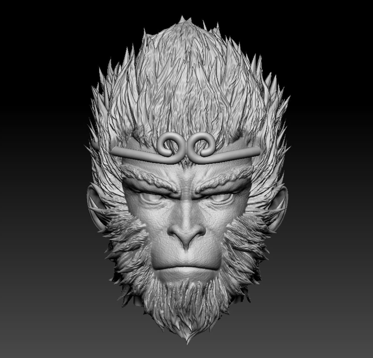 BLACK MYTH WUKONG HEAD 3D model 3D printable | CGTrader