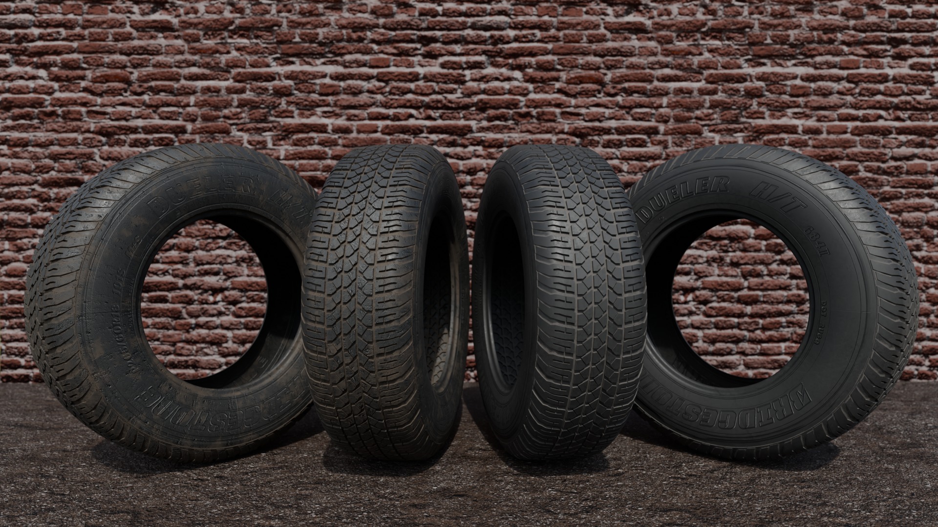 Bridgestone Dueler HT D684 3D model free 3D model | CGTrader