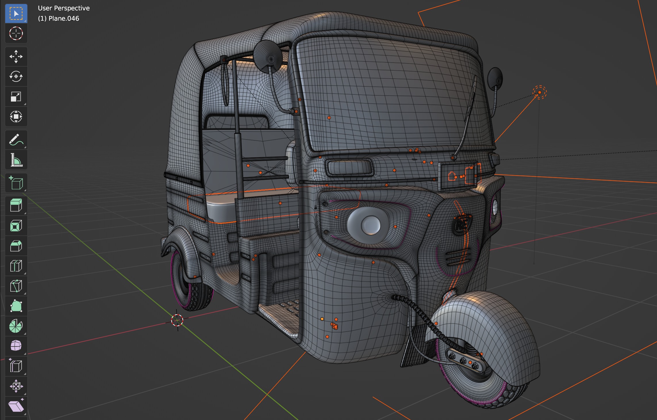 tricle bajaj free 3D model | CGTrader