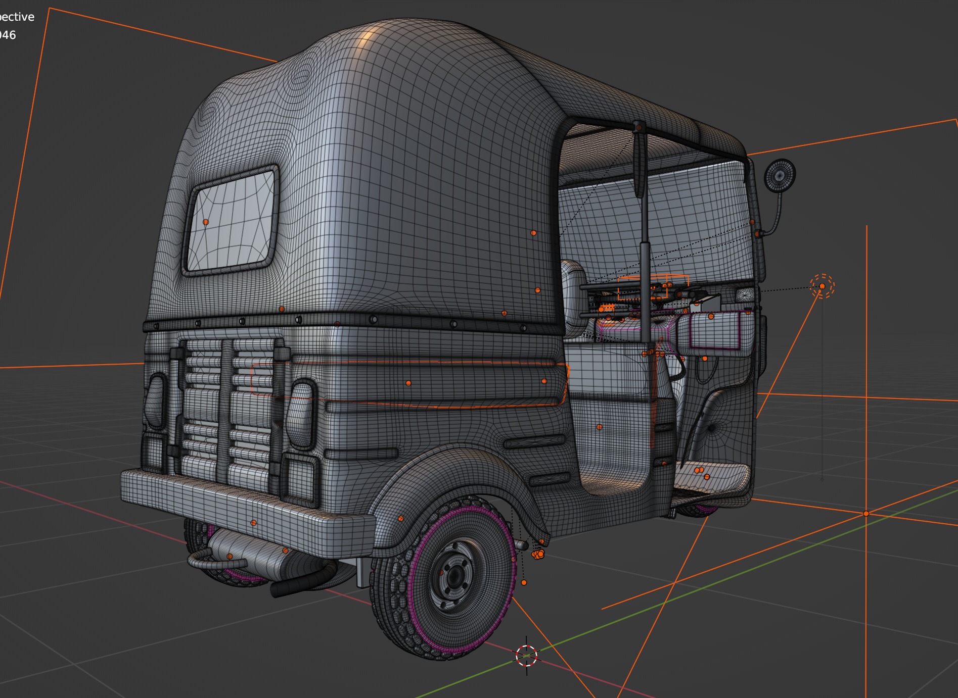 tricle bajaj free 3D model | CGTrader