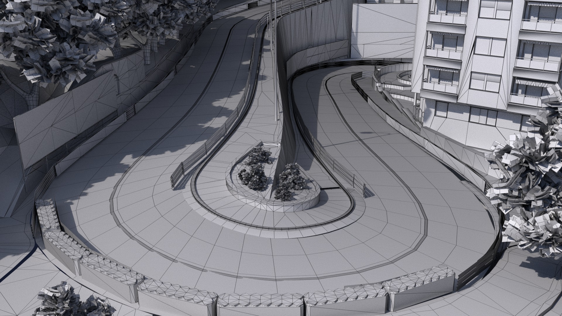 3D model Formula 1 Monaco Track VR / AR / low-poly | CGTrader