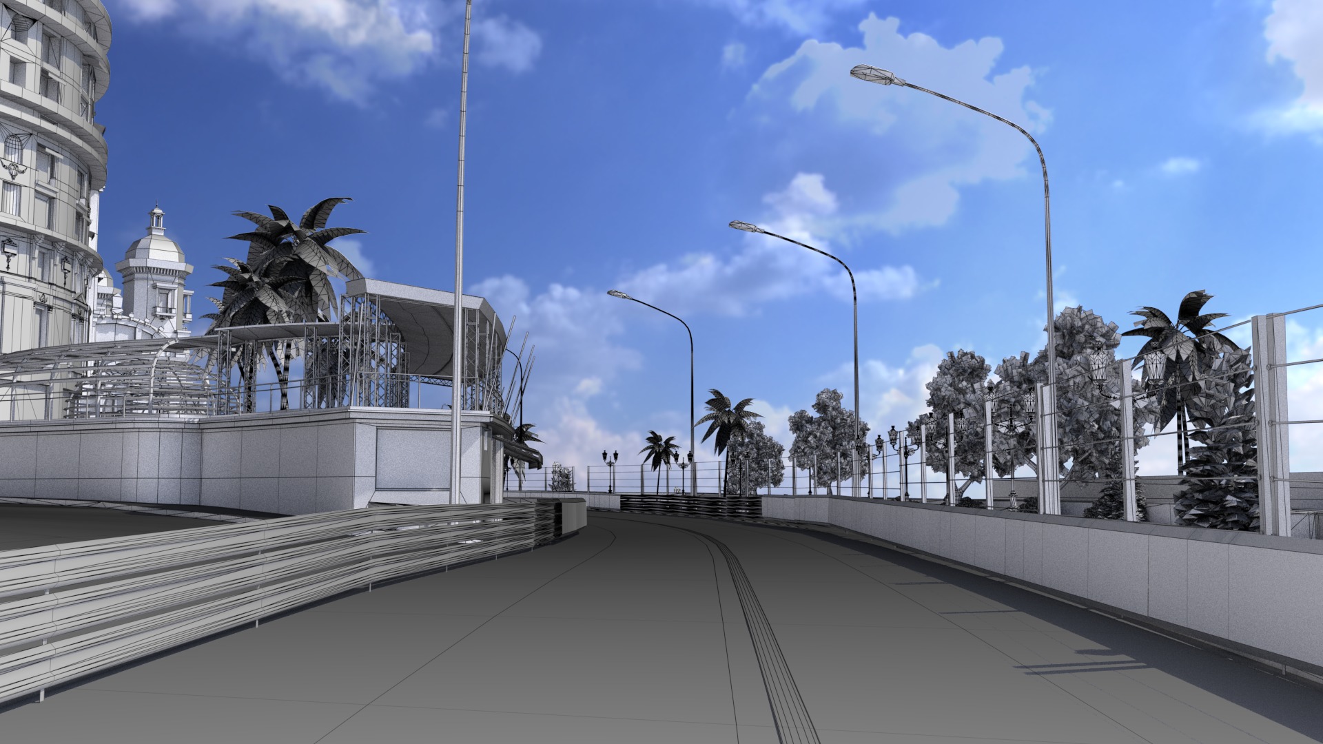 3D model Formula 1 Monaco Track VR / AR / low-poly | CGTrader