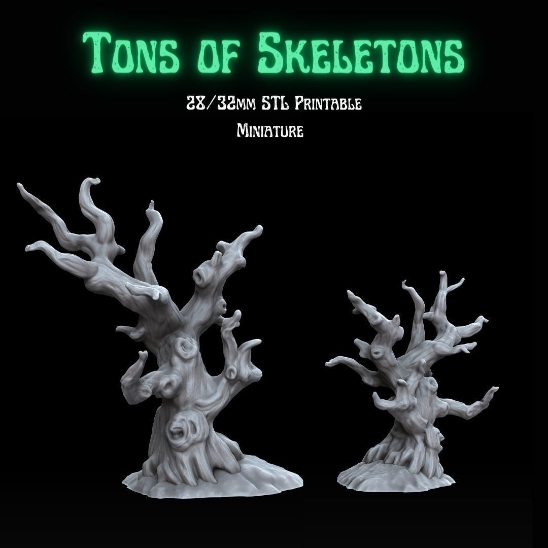 TONS OF SKELETONS - TREES 3D model 3D printable | CGTrader
