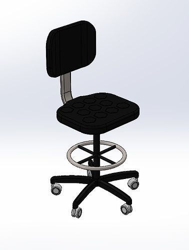 LABORATORY STOOL free 3D model | CGTrader