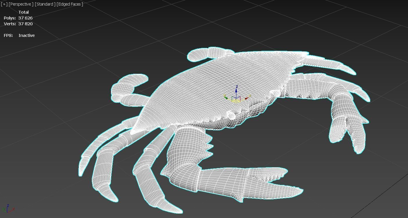 Crab 3DsMax model free VR / AR / low-poly 3D model | CGTrader