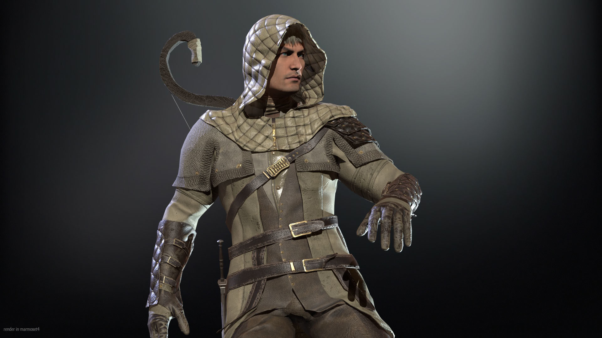 3D model NPC Archer VR / AR / low-poly | CGTrader