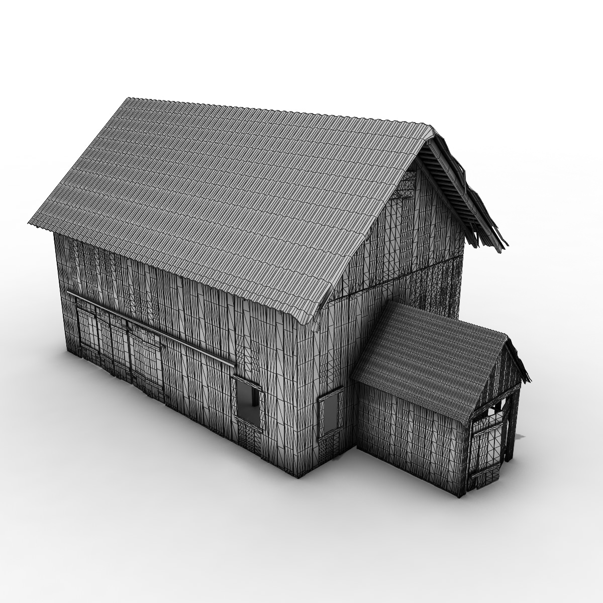 3D model Barn with interior VR / AR / low-poly | CGTrader