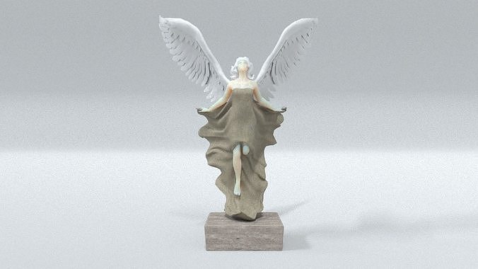 3D model laos Angel Statue VR / AR / low-poly | CGTrader