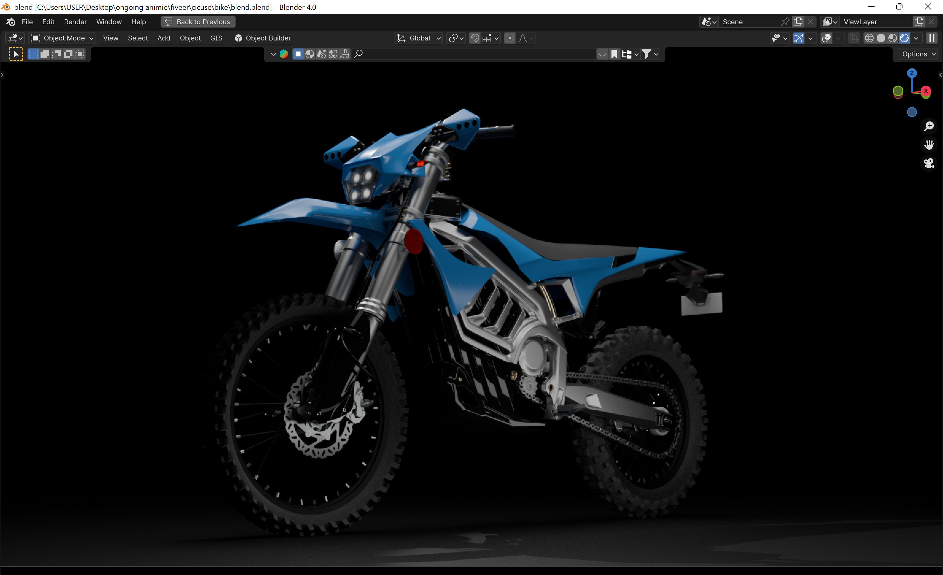 Off road bike free 3D model | CGTrader