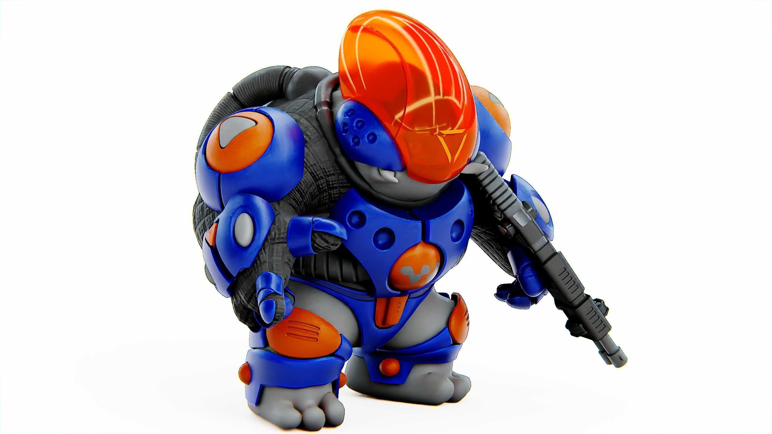 ALIEN MOBBY B-7 Rigged for Unreal Engine - Unity - MIXAMO 3D model ...