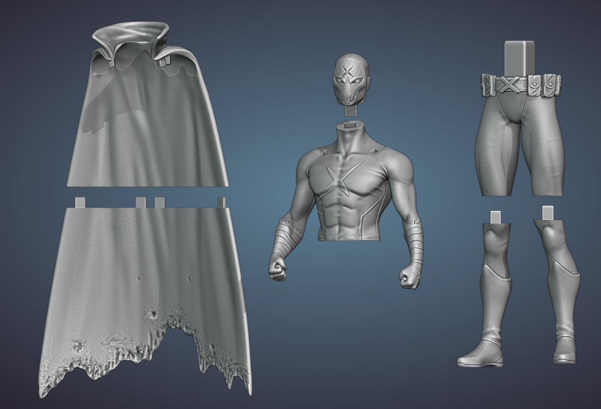 Red X DC Comics 3D model 3D printable | CGTrader