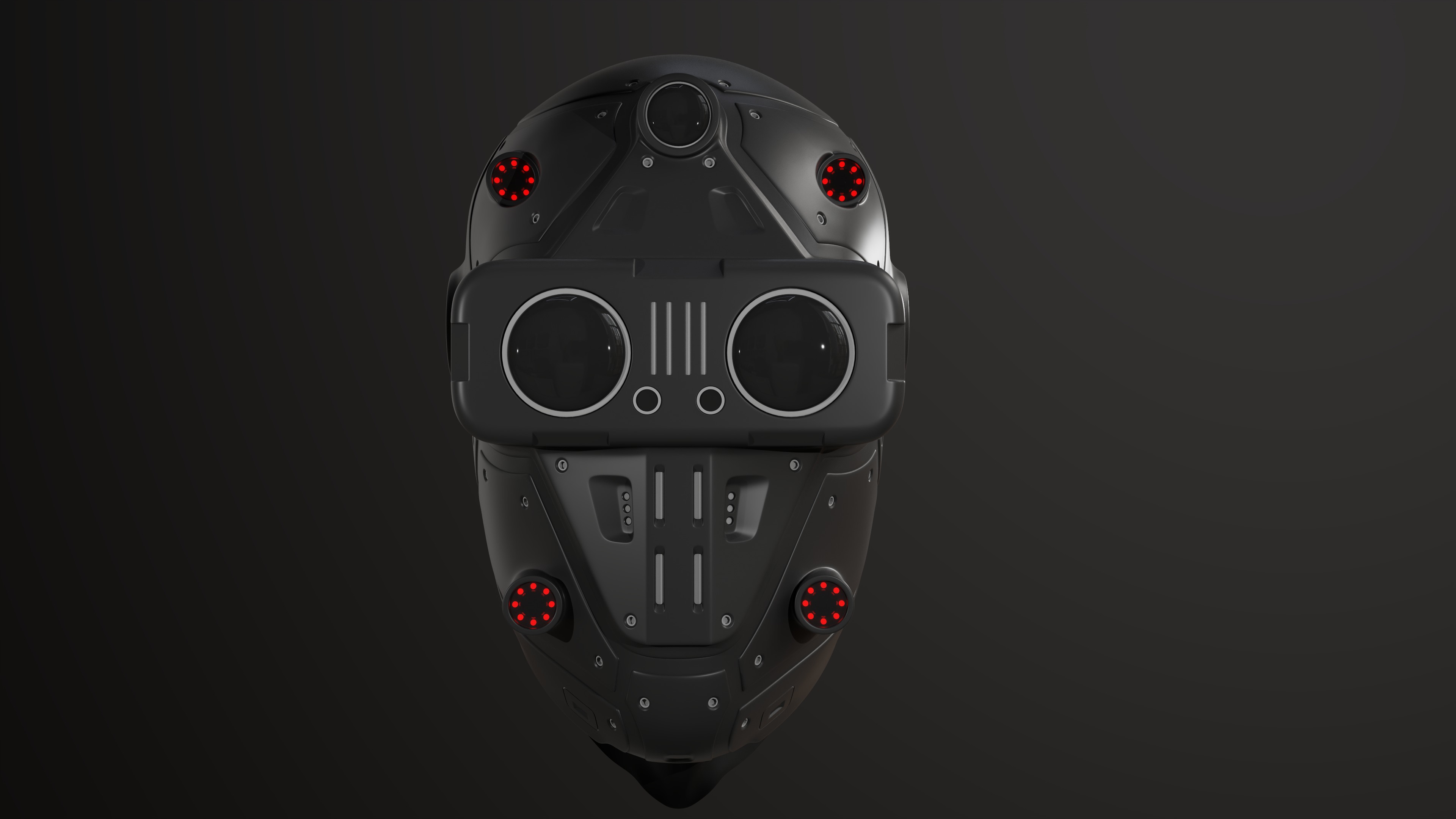 High-poly Mech head concept free 3D model | CGTrader