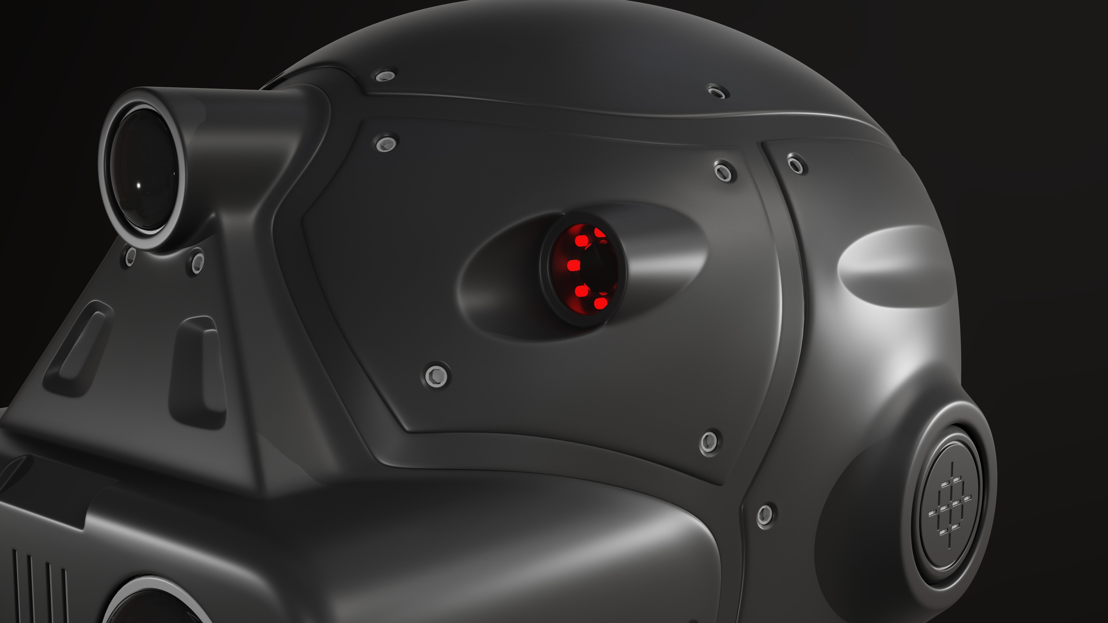 High-poly Mech head concept free 3D model | CGTrader