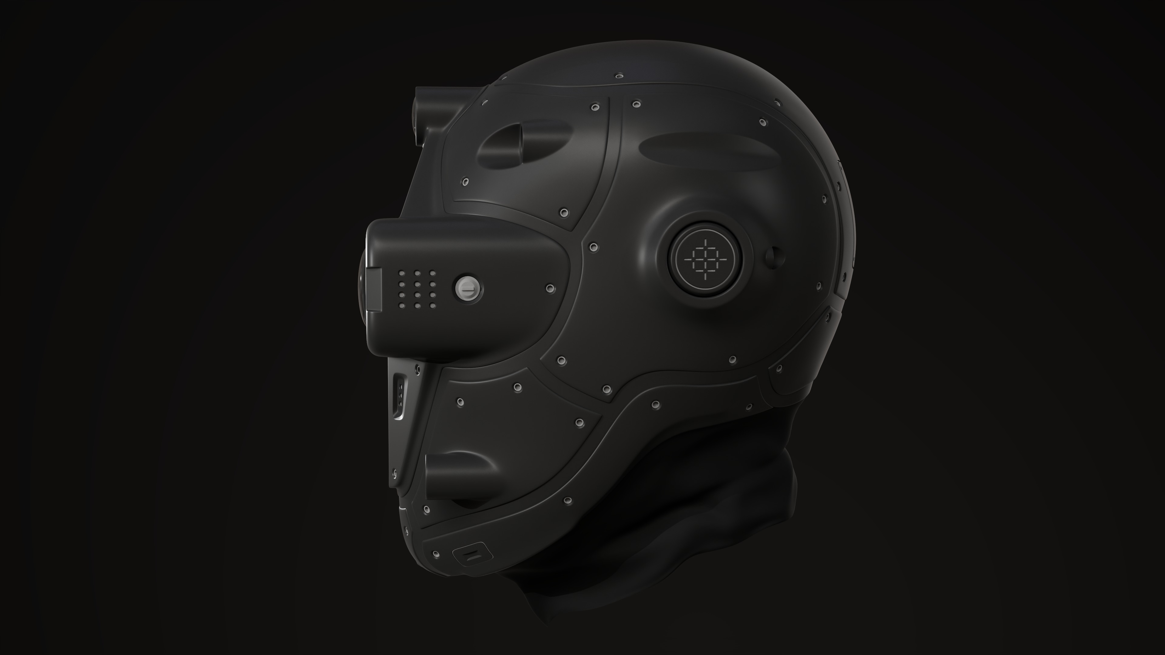 High-poly Mech head concept free 3D model | CGTrader