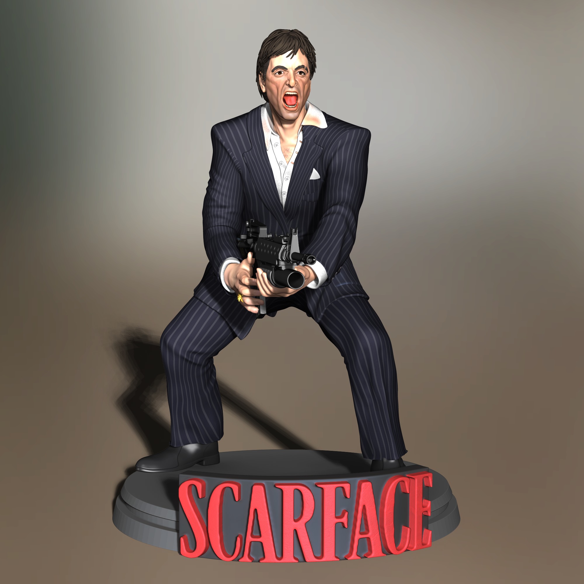 Al Pacino Tony Montana Scarface 3D model 3D printable | CGTrader