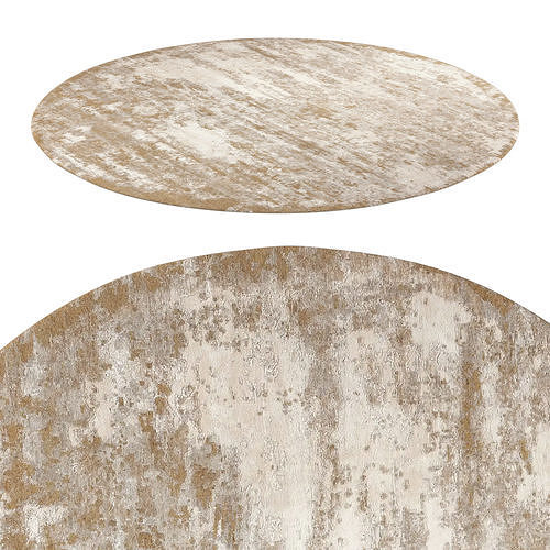 Viona Hand-Knotted Round Rug 3D model | CGTrader