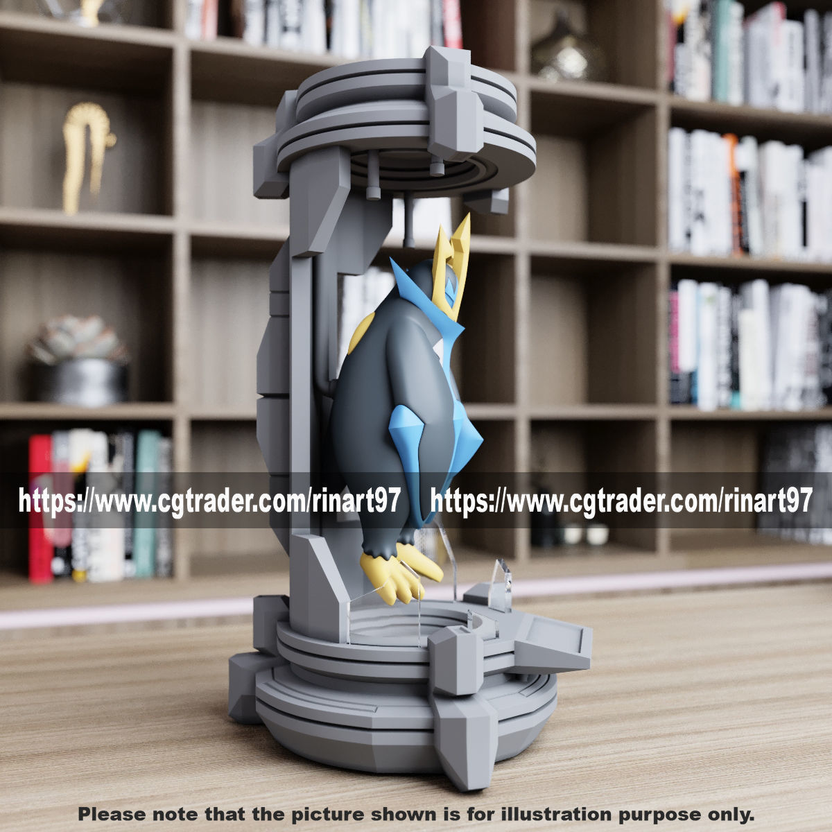 Empoleon in the lab from pokemon 3D model 3D printable | CGTrader