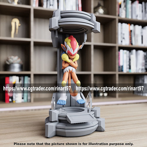 Infernape in the lab from pokemon 3D model 3D printable | CGTrader