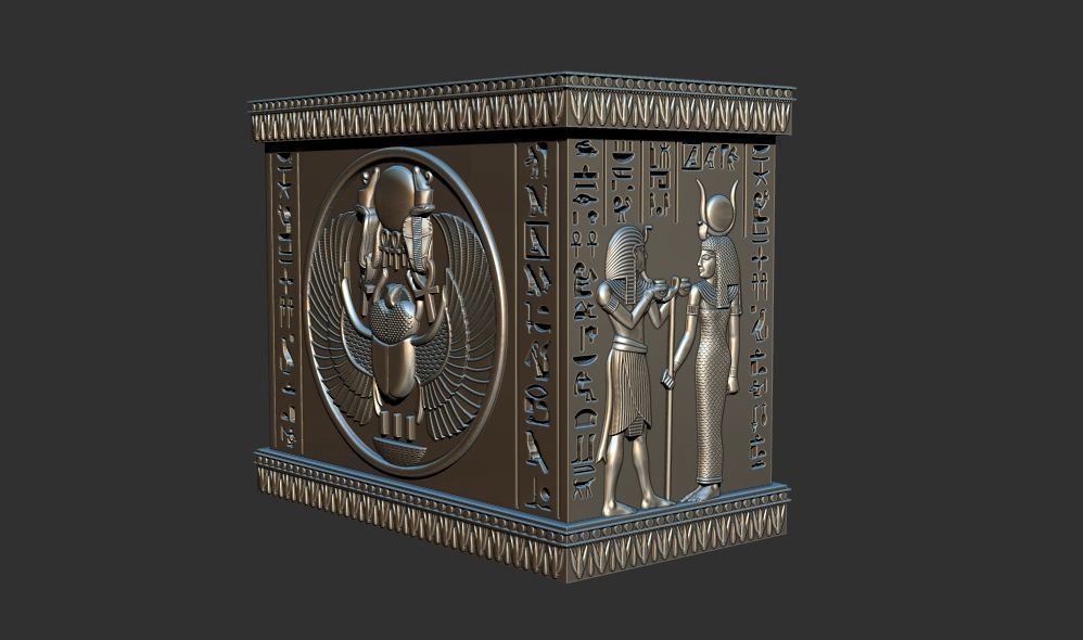 Egyptian Pharaoh Box 3D Printable model 3D model 3D printable | CGTrader